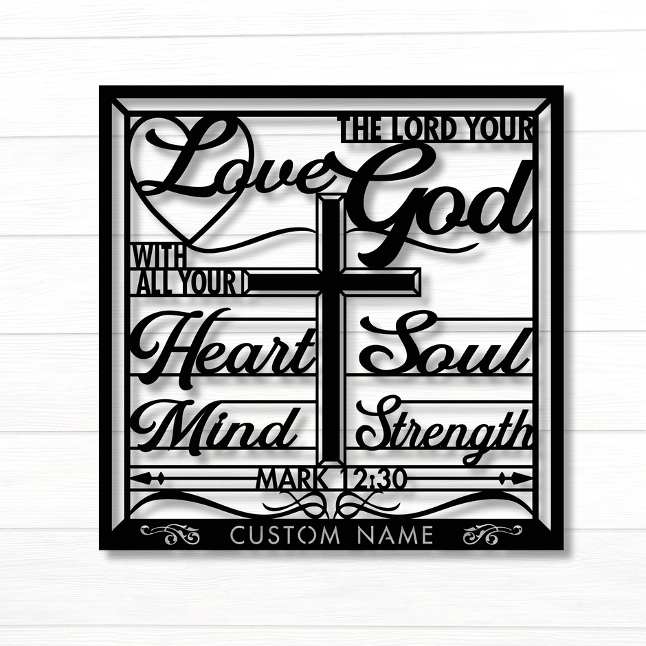 Christian Metal Wall Art | Christian Faith Metal Art | Metal Scripture ...
